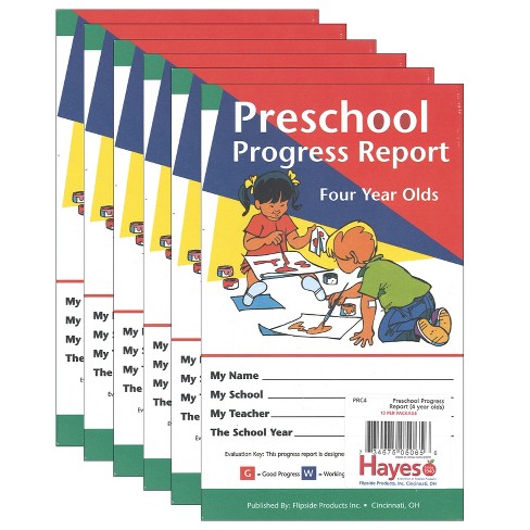 Hayes Publishing Preschool Progress Report, Four Year Olds, 10 Per Pack ...