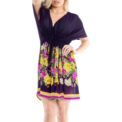 La Leela Women's Beachwear Summer Swim Beach Cover Ups For Bikini Sheer ...