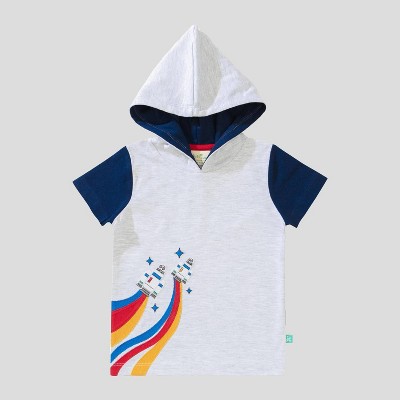 Boy's Toddler's Half Sleeve Rocket Space Hoodie - Jus Cubs : Target