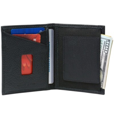Alpine Swiss Classic Leather Business Card Wallet With Id Window ...