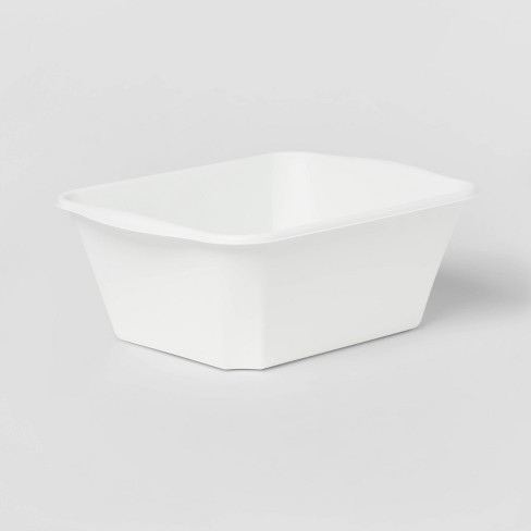 12qt Dishpan White - Brightroom™: Plastic Wash Basin, Kitchen Sink Dish ...