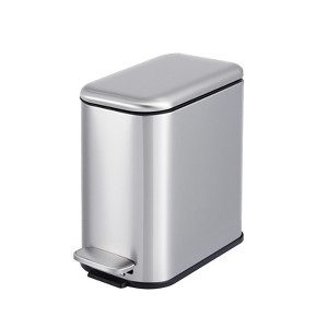 Kitchen Trash Can, Foot-Operated Trash Can, Rectangular Trash Can, with ...