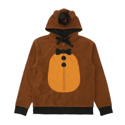 Five Nights At Freddy's Freddy Fazbear Long Sleeve Men's Brown Cosplay ...