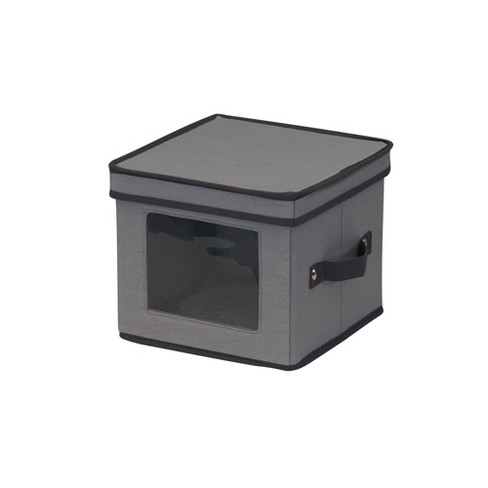 China Plate Storage Box, Salad Plate Storage, Windowed Panel, Stackable ...