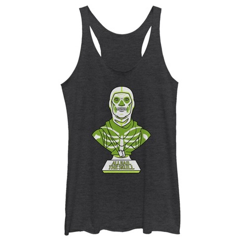 Women's Fortnite All Hail The Skull Racerback Tank Top : Target