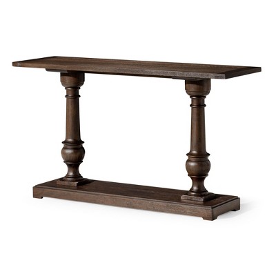 Maven Lane Arthur Traditional Wooden Console Table In Antiqued Natural ...