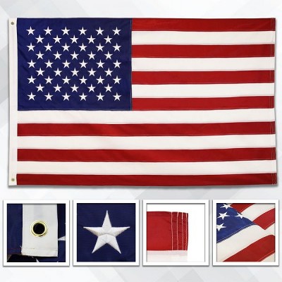 Maison 3'x5' Usa Embroidered Flag Patriotic Perfect 4th Of July ...
