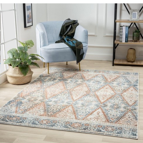 Luxe Weavers Contemporary Abstract Area Rug, Blue 8x10 : Target