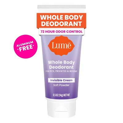 Lume Whole Body Women's Deodorant - Invisible Cream Tube - Aluminum ...