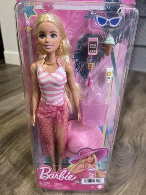Barbie Doll With Swimsuit And Beach-themed Accessories (target ...