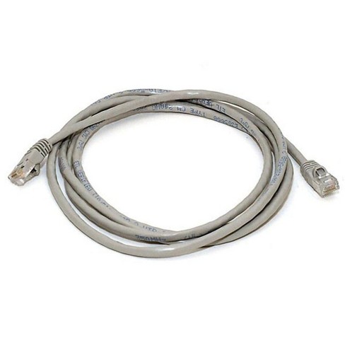 Monoprice Cat5e Ethernet Patch Cable - 7 Feet - Gray | Network Internet ...