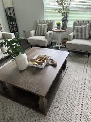 Johnelle Rectangular Cocktail Table Gray - Signature Design By Ashley ...