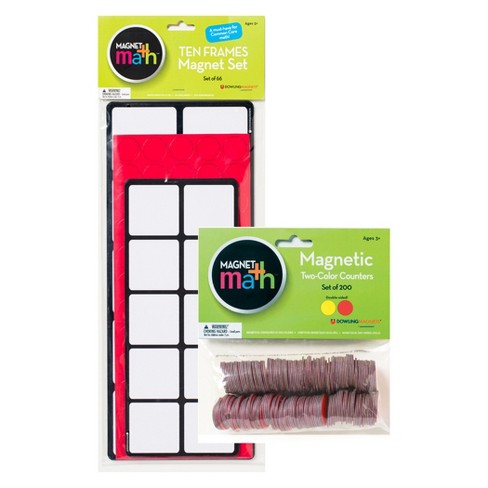 Dowling Magnets® Ten Frames Magnet Set With Extra Two-color Counters ...