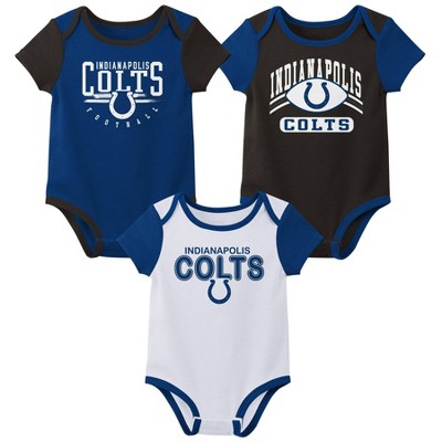 Nfl Indianapolis Colts Infant Boys' 3pk White Bodysuit : Target