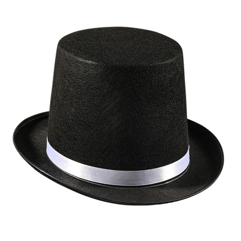 Dress Up America Tuxedo Top Hat - Adults - Silver : Target