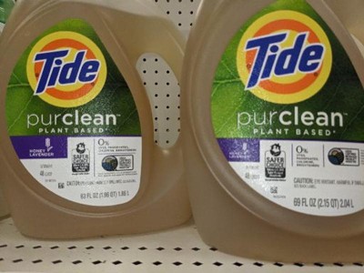 Tide Purclean Honey Lavender Liquid Laundry Detergent - 63 Fl Oz : Target