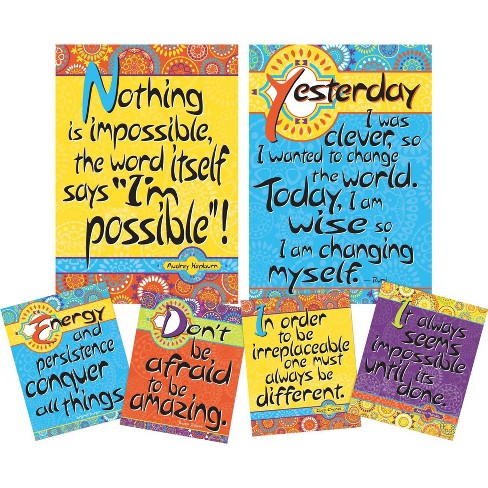 Set Of 6 Yes You Can Motivational Art Prints & Posters - Barker Creek ...