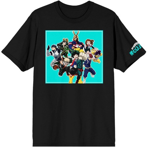 My Hero Academia Class 1-d Crew Neck Short Sleeve Men's Black T-shirt ...