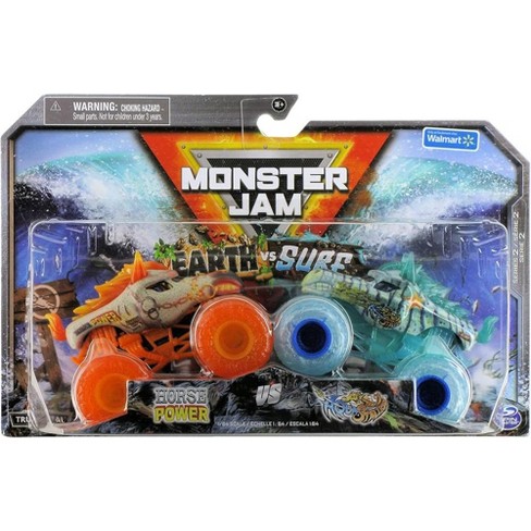 Monster Jam, Official Horse Power D Earth Vs. Sea Horse Surf 1:64 Scale ...
