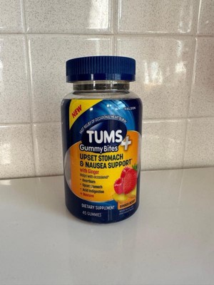 Tums + Upset Stomach & Nausea Support Gummy Bites - Ginger Berry - 45ct ...
