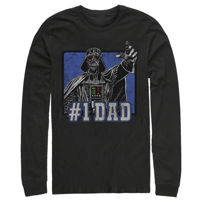 Men's Star Wars Father Of The Year Darth Vader Long Sleeve Shirt ...