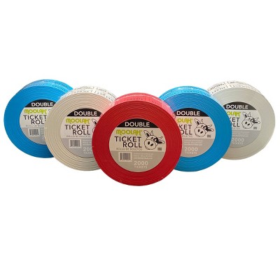 Juvale 2000 Raffle Ticket Sheets, Blank Entry Forms For Contests ...