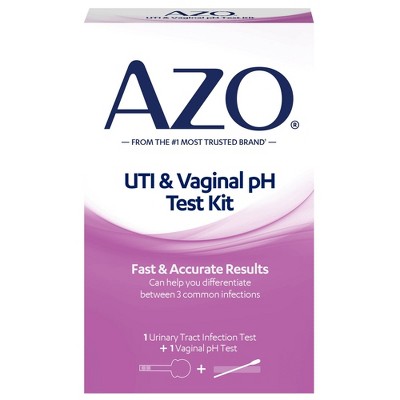 Azo At Home Uti And Vaginal Ph Test Kit : Target