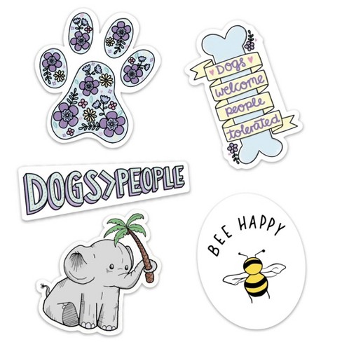 Big Moods Animal Sticker Pack 5pc : Target