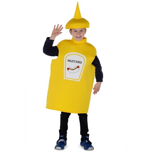 Dress Up America Mustard Bottle Costume For Kids - Medium : Target