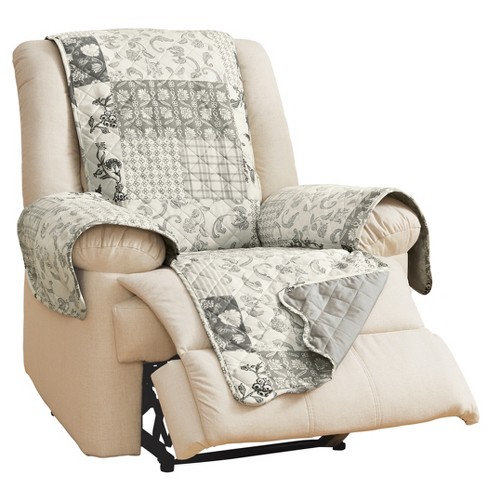 Collections Etc Garden Floral Patchwork Scalloped Edge Furniture ...