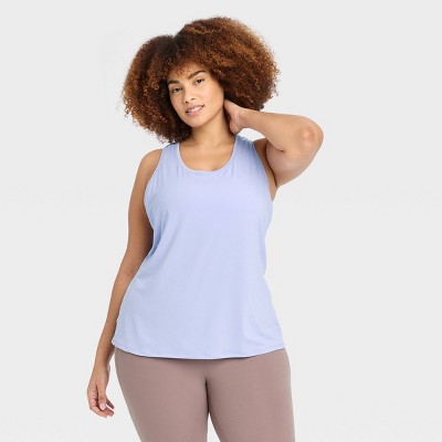 Women's Essential Racerback Tank Top - All In Motion™ Lilac Purple 2x ...