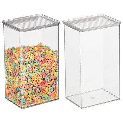Mdesign Airtight Stackable Kitchen Food Storage Container, : Target
