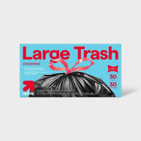 Large Drawstring Trash Bags - 30 Gallon - Up&up™ : Target