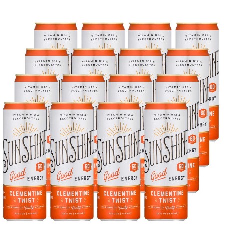 Sunshine Clementine Twist Good Energy Drink - Case Of 12/12 Oz : Target