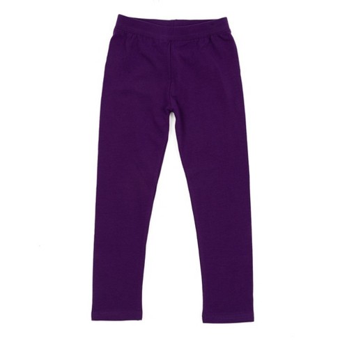 Leveret Girls Legging Dark Purple 2 Year : Target