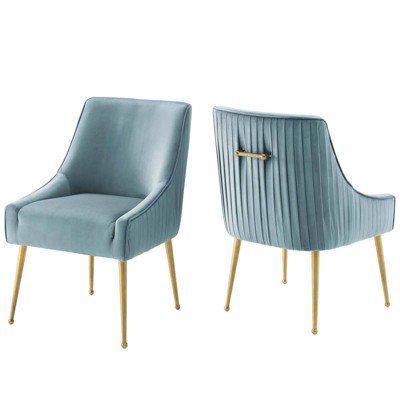 Duchess Fabric Dining Chair Light Blue - Modway : Target