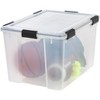 Iris Usa 4pack 74qt Weatherpro Airtight Plastic Storage Bin With Lid ...