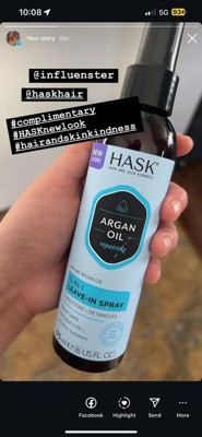 Hask Argan Oil Conditions & Detangles Leave-in Spray - 6 Fl Oz : Target