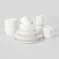 12pc Stoneware Westfield Dinnerware Set Blue - Threshold™ : Target