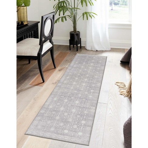 Unique Loom 2' 0 X 6' 0 Florence Timeless Gray Runner Rug : Target