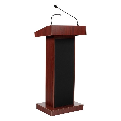Orator Lectern Lecture Podium Mahogany - Hampden Furnishings : Target