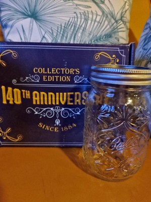 Ball 4pk 16oz Pint 140th Anniversary Regular Mouth Mason Jar : Target