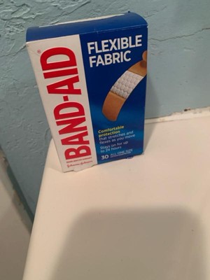 Band-aid Flexible Fabric Brand Comfortable Protection Bandages - 30ct ...