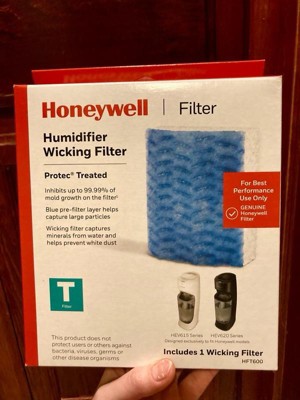 Honeywell Replacement Wicking Filter T Compatible with Honeywell Humidifiers Captures Dust Pollen HFT600 Filter