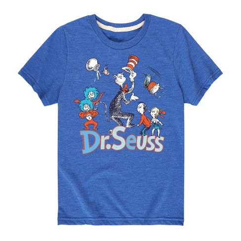 Boys' Dr. Seuss Cat In The Hat With Thing 1 And Things 2 Short Sleeve ...