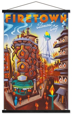 Trends International Disney Pixar Elemental - Firetown Unframed Wall ...