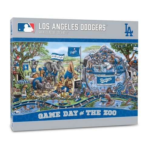Mlb Los Angeles Dodgers Game Day At The Zoo Jigsaw Puzzle - 500pc : Target