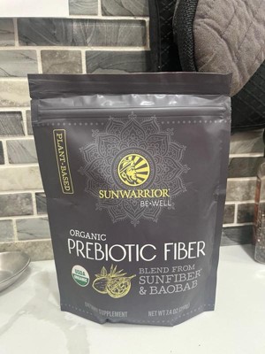 Be Well Organic Prebiotic Fiber Powder, Blend from Sunfiber & Baobab ...