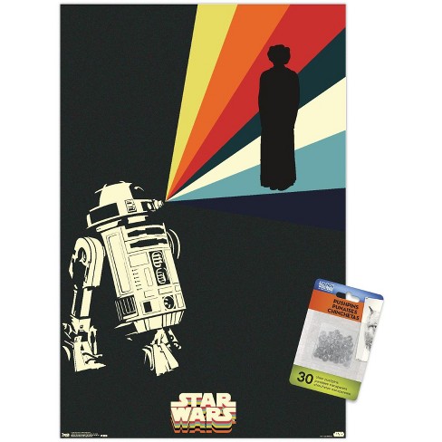 Trends International Star Wars: Saga - R2d2 Projection Unframed Wall ...