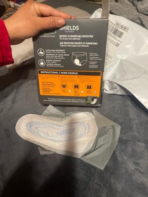 Depend Incontinence Shields/bladder Control Pads For Men - Light ...